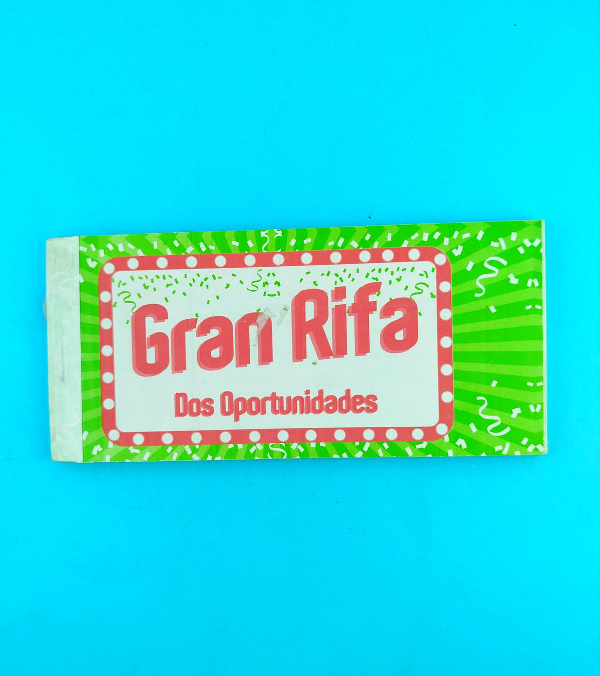 Talonario de rifa dos oportunidades 50 hojas – libreriatroya.com