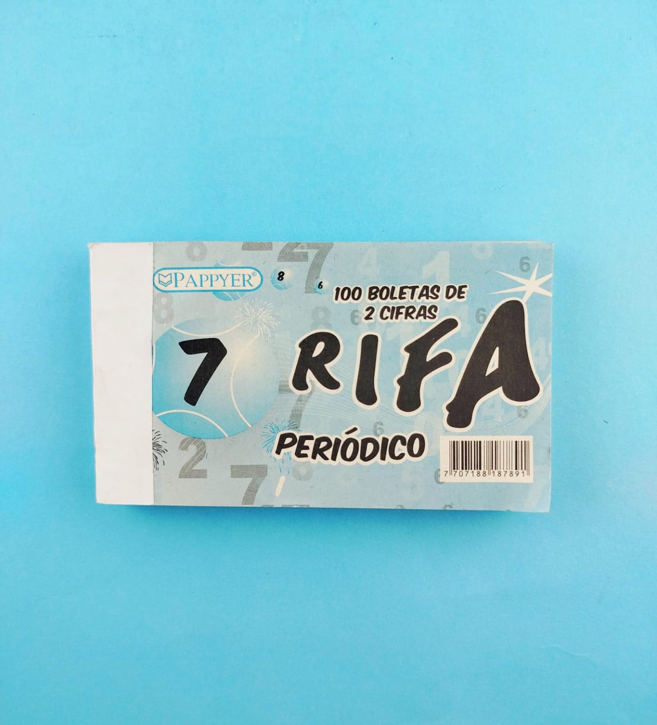 Talonario de rifa periódico pequeño 2 cifras x100 hojas – libreriatroya.com